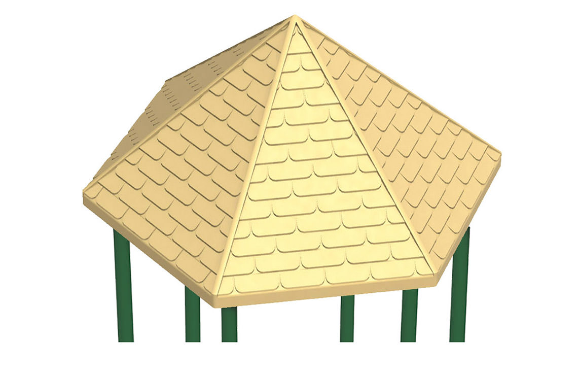 Plastic Hexagonal Peak Roof