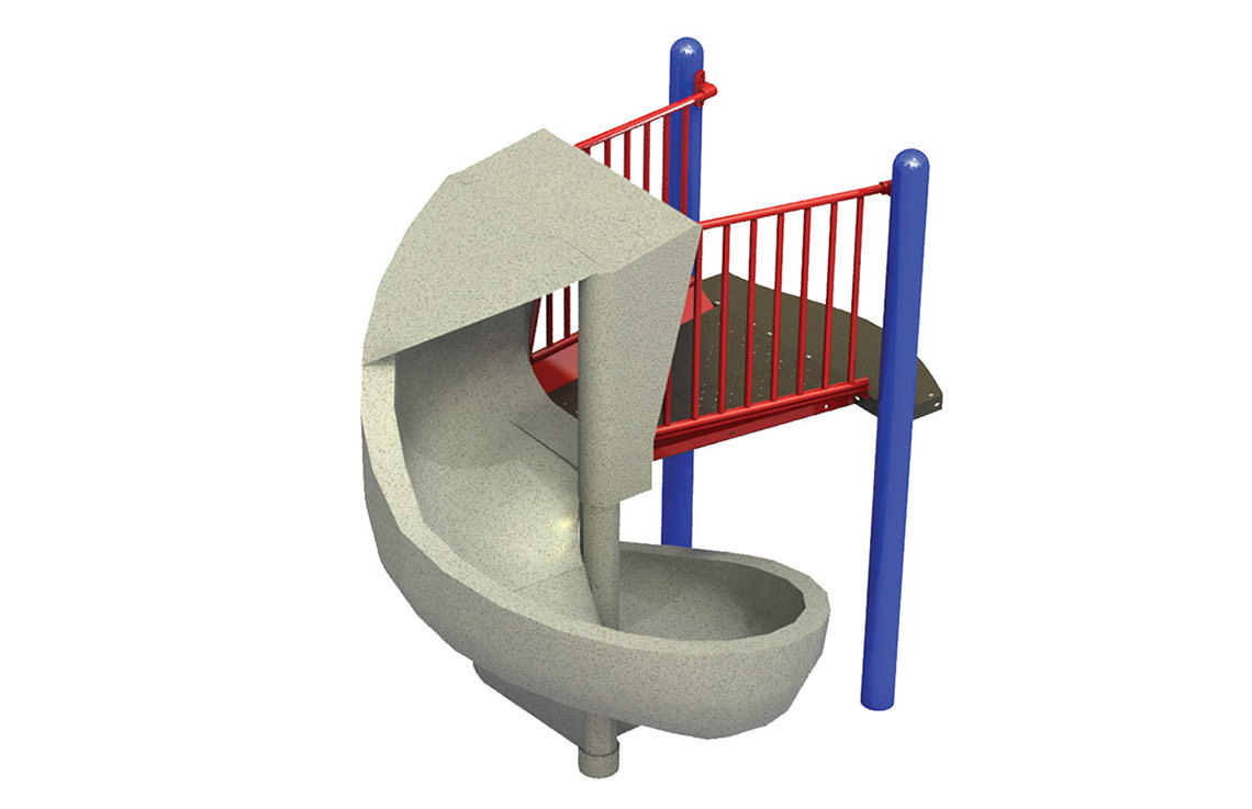 Playground Spiral Slide